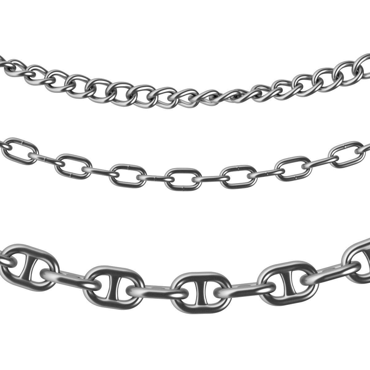 Editable Chains 3D model | CGTrader