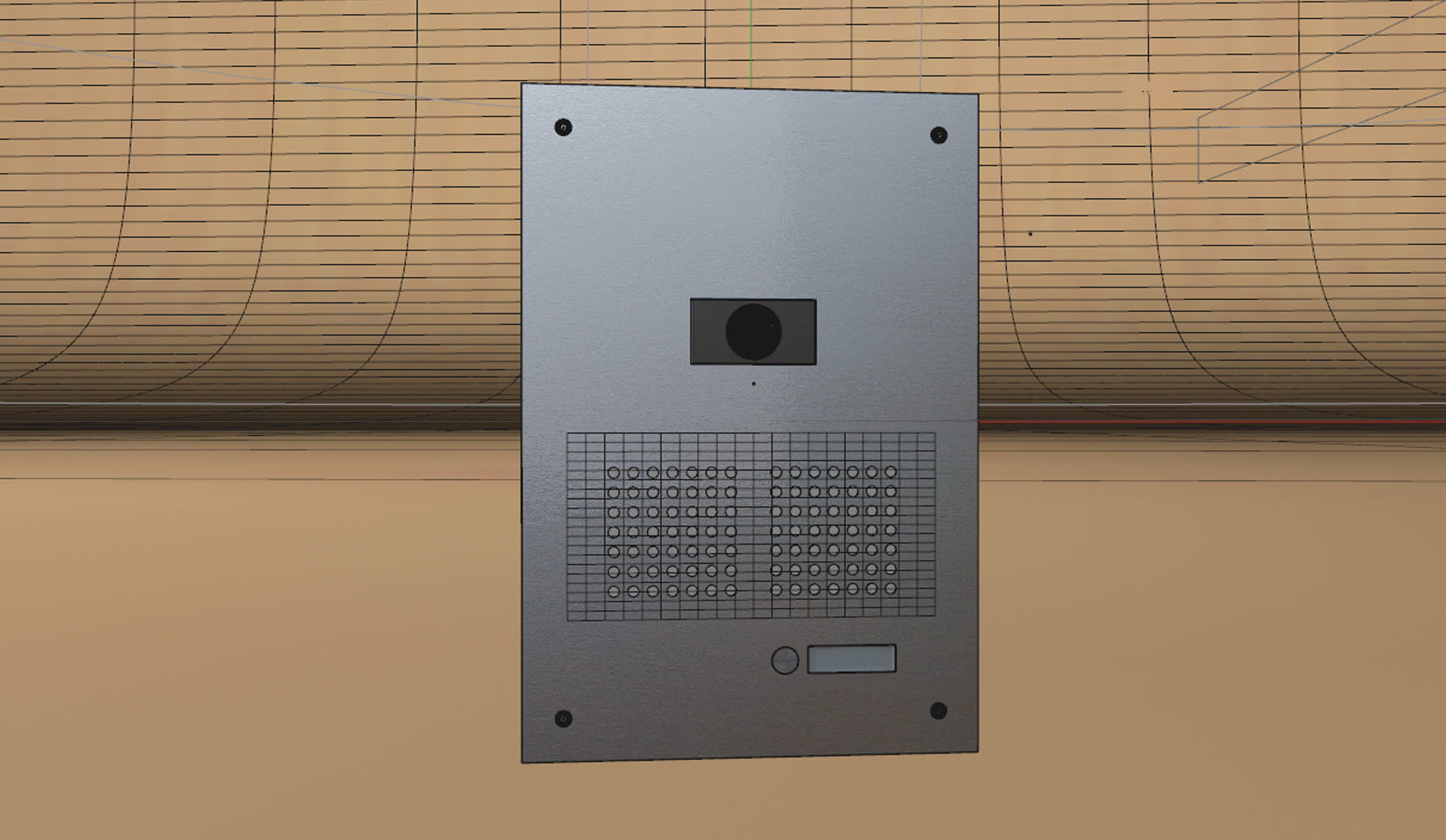 intercom system outdoor 3D model | CGTrader