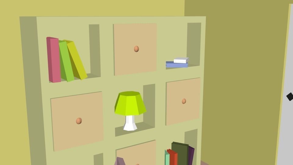 3D model Low poly Room pack 02 - childrens room VR / AR / low-poly ...