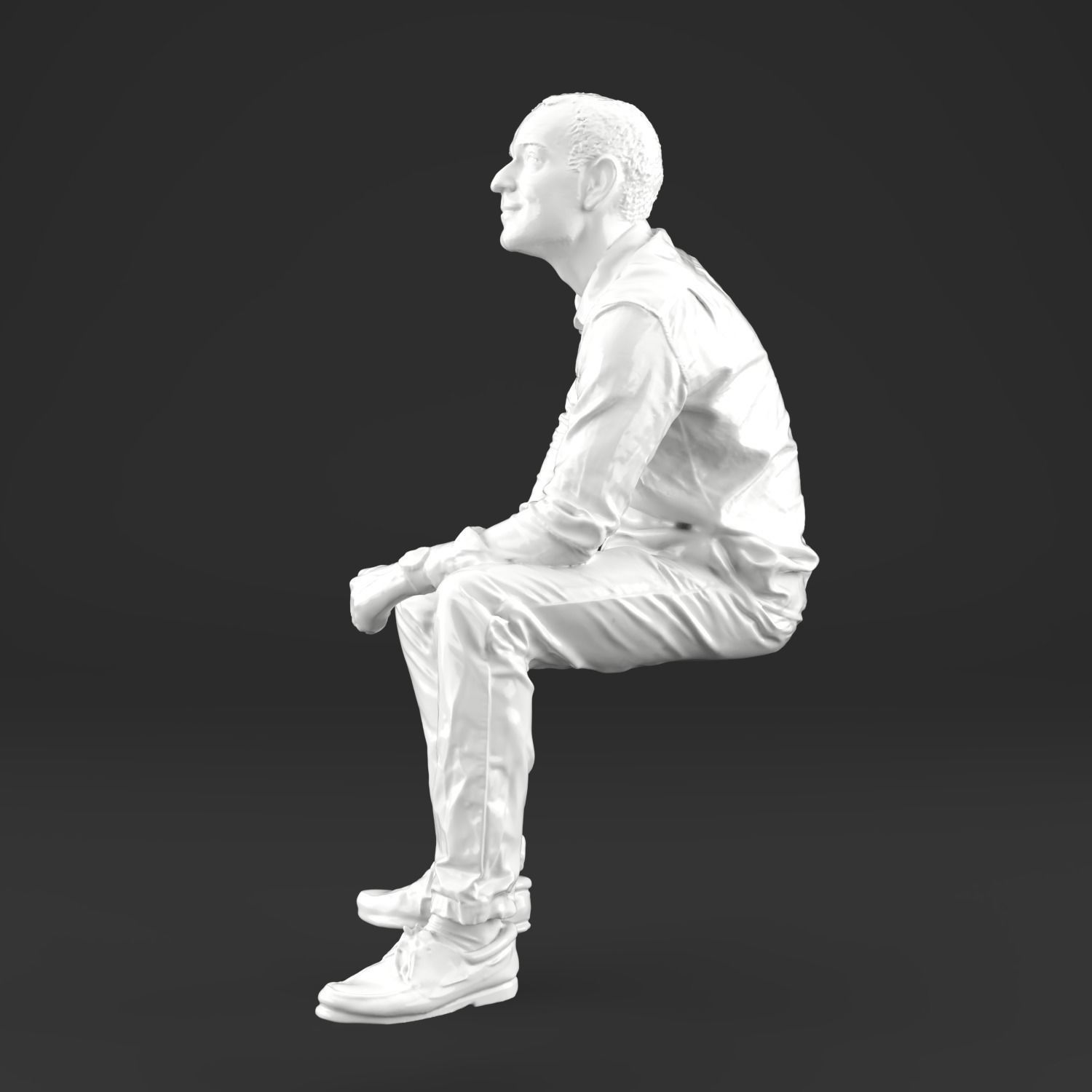 Tim sitting - 3D printable 3D model 3D printable | CGTrader