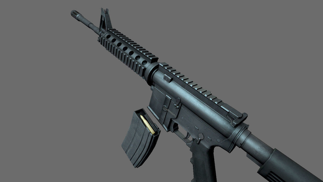 M4A1 Rifle free VR / AR / low-poly 3D model | CGTrader