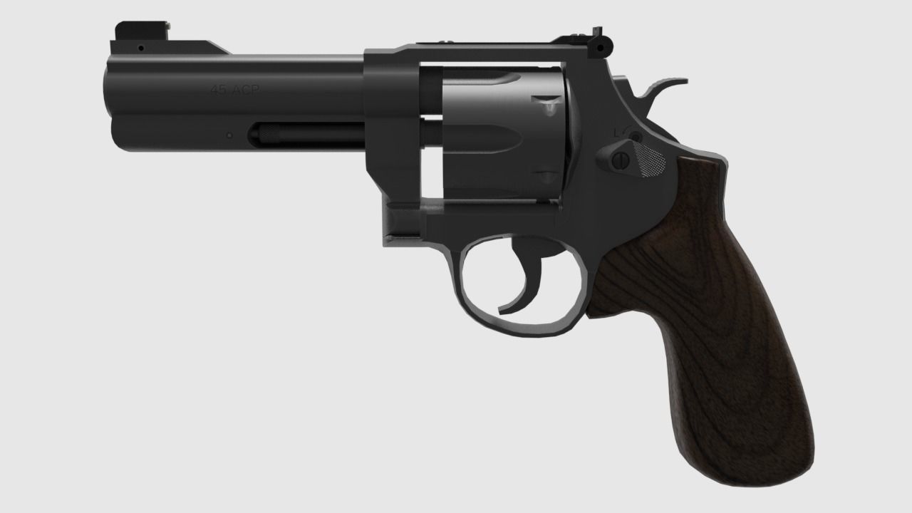 3D model revolver 625 VR / AR / low-poly | CGTrader