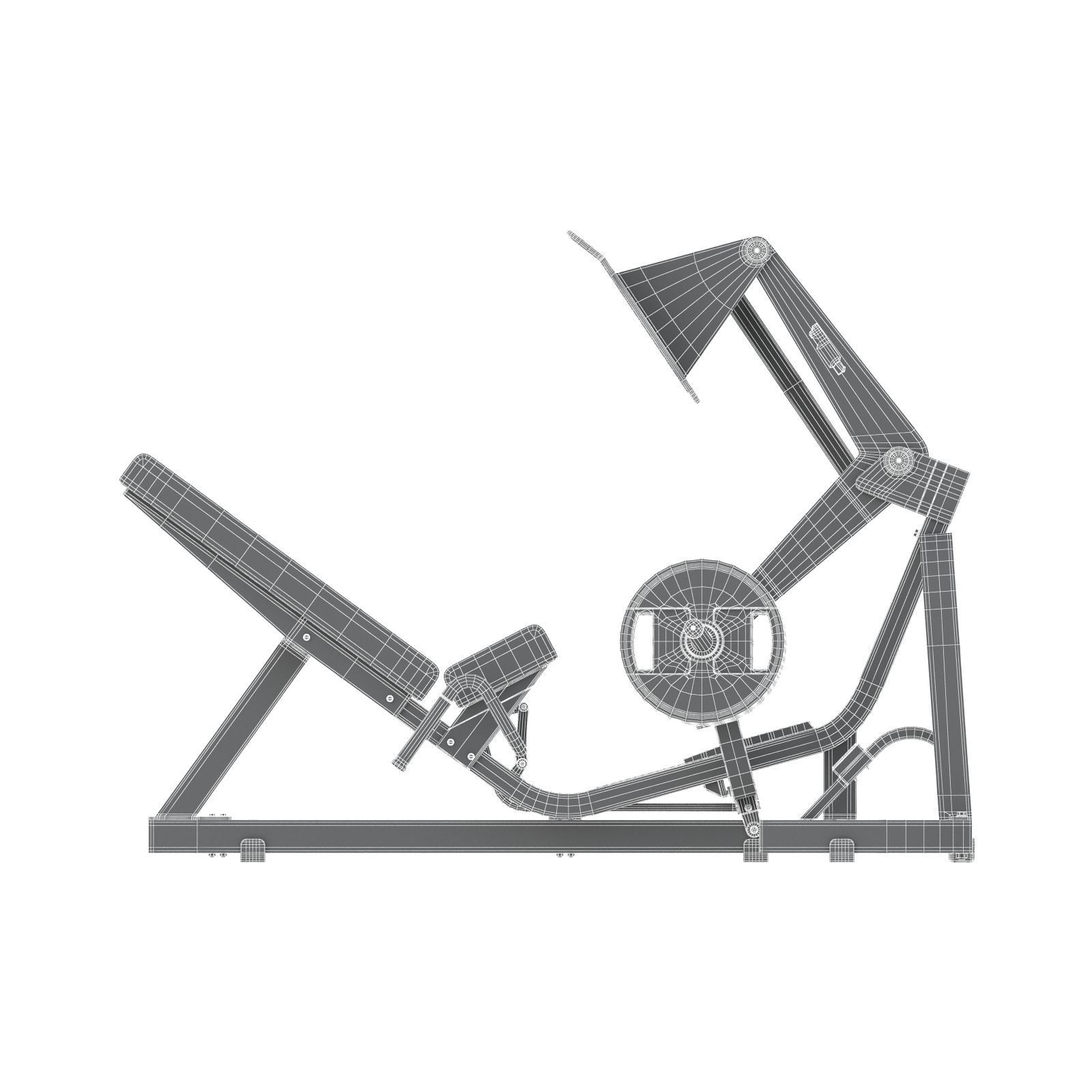 Technogym - Plate Loaded - Leg Press 3D model | CGTrader