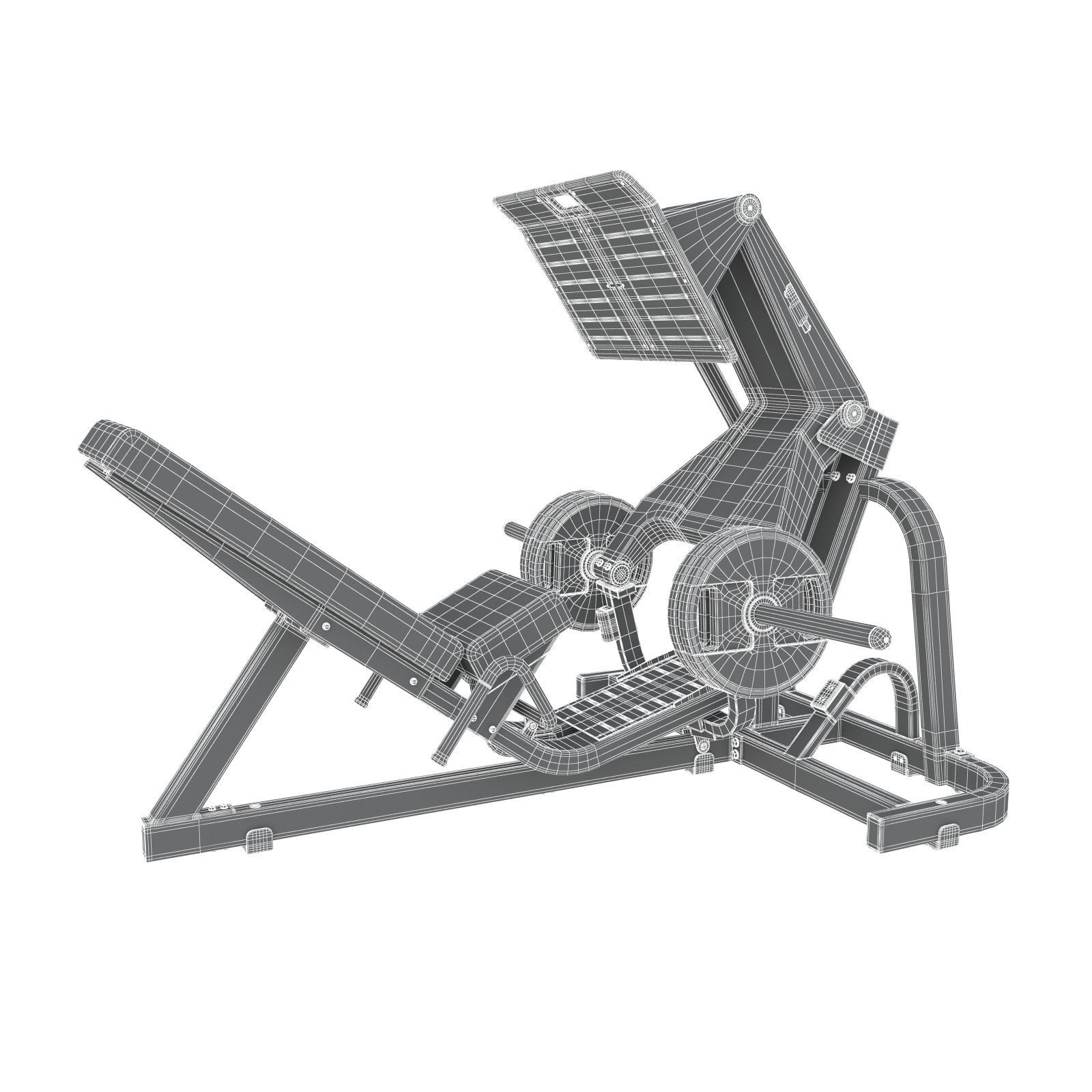 Technogym - Plate Loaded - Leg Press 3D model | CGTrader