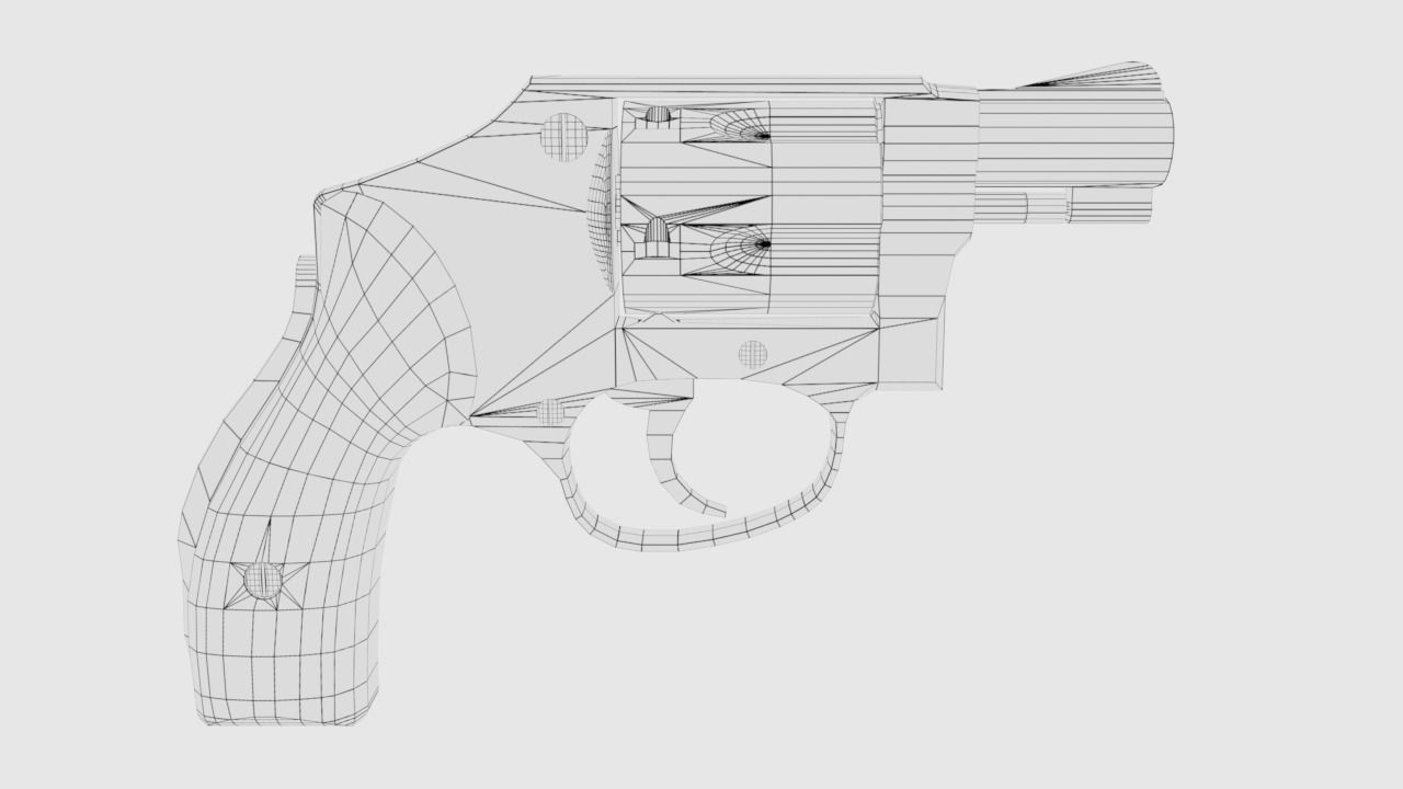 3D model revoler 40 VR / AR / low-poly | CGTrader