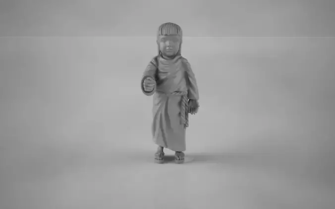 Child little girl 3D model 3D printable | CGTrader