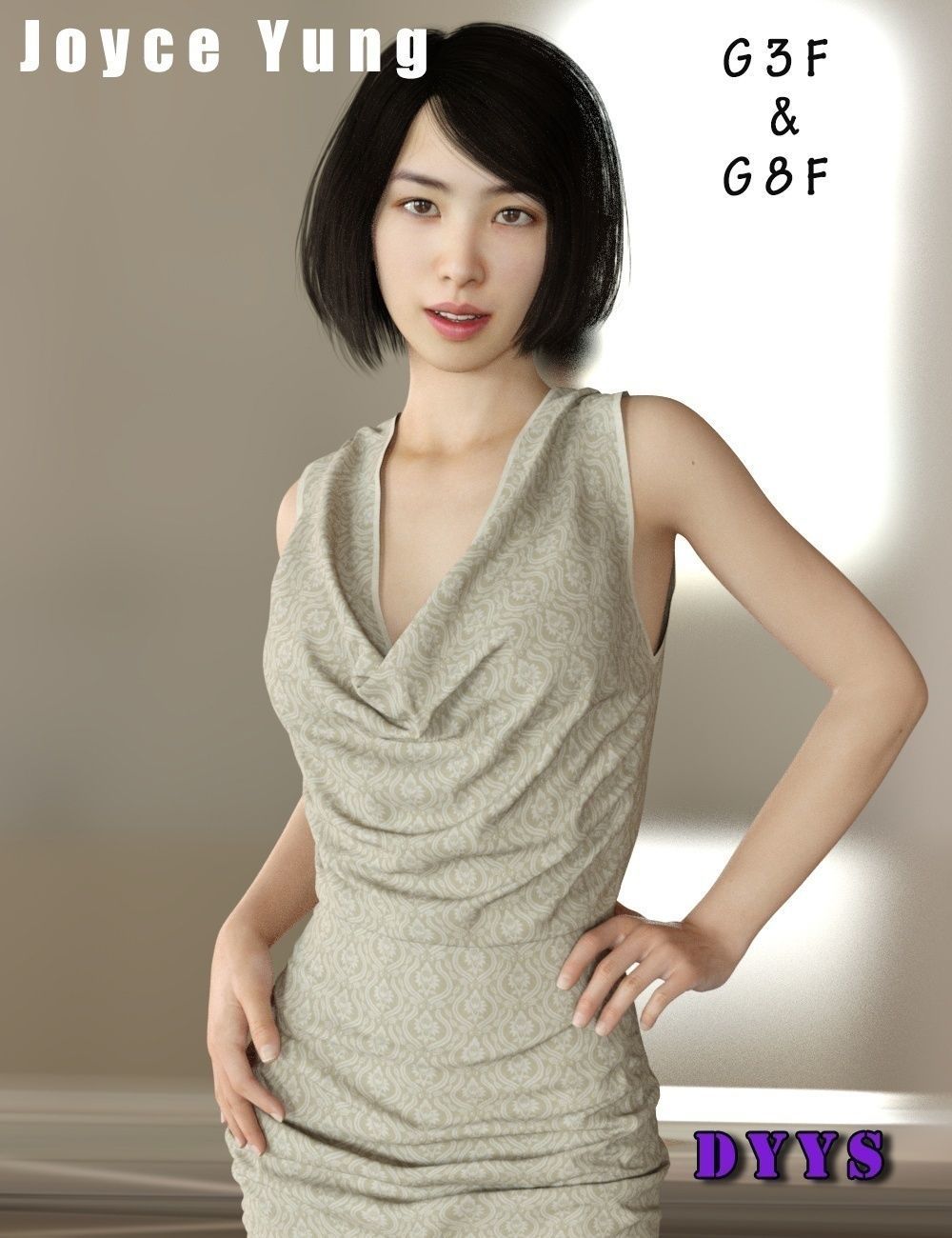 Joyce Yung For G3F And G8F 3D model rigged | CGTrader