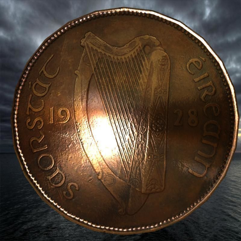 3D model Ireland penny VR / AR / low-poly | CGTrader