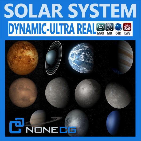 Pack - Hyperreal Solar System 3D model | CGTrader