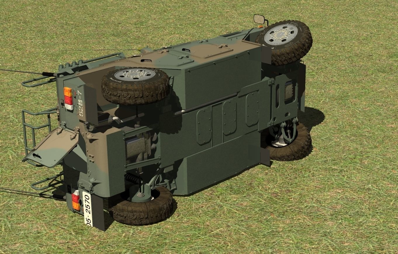 Japan Ground Self Defense Force Komatsu light armored vehicle 3D model ...