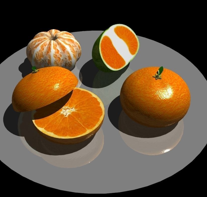 Japanese Orange Mikan free 3D model | CGTrader