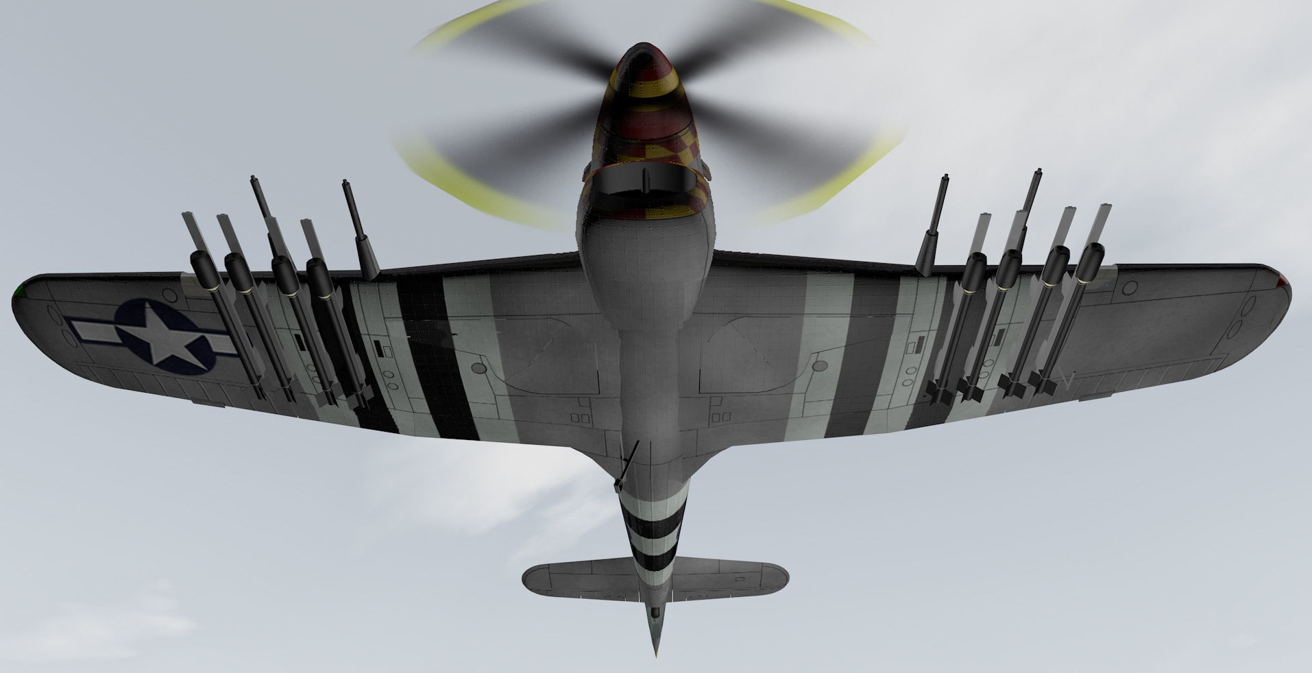 Hawker Typhoon Mk-1B Late - USAF 3D model | CGTrader