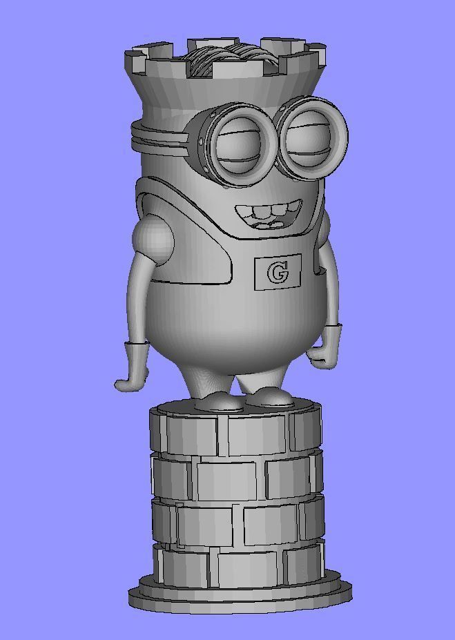 minion chess set 3D model 3D printable | CGTrader
