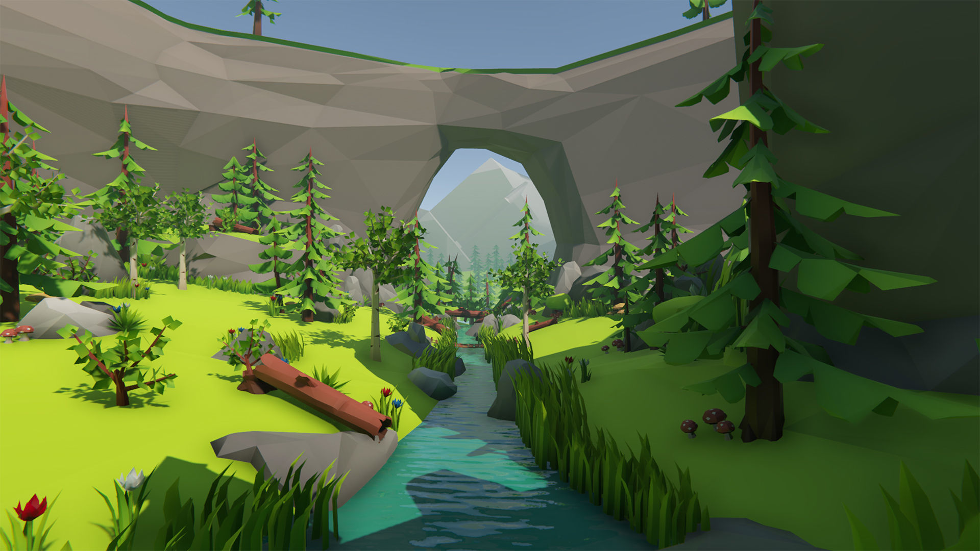 3D model Lowpoly Forest Environment Pack VR / AR / low-poly | CGTrader