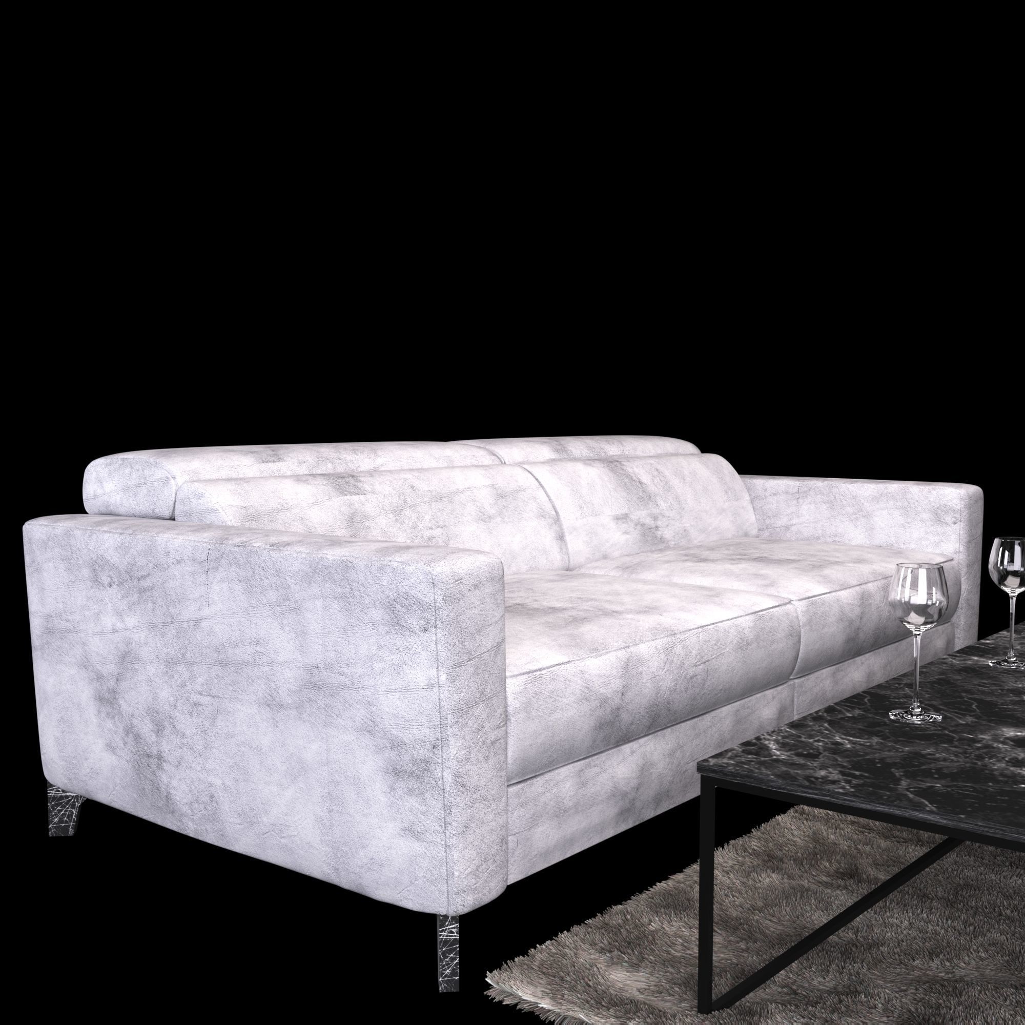 Sofa Natuzzi Volo 2821 3D model | CGTrader