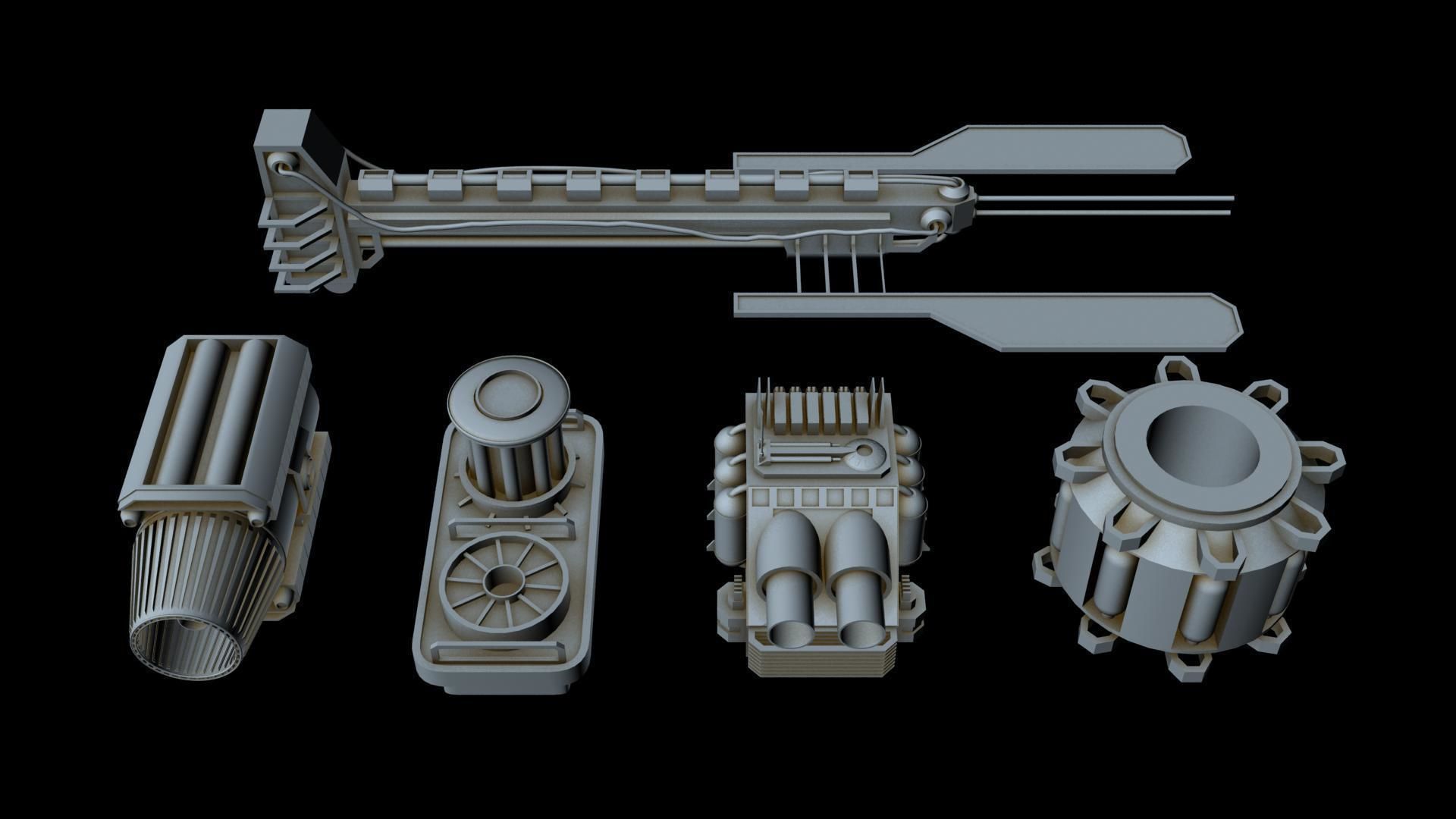 3D Starship Greeble collection 2 | CGTrader