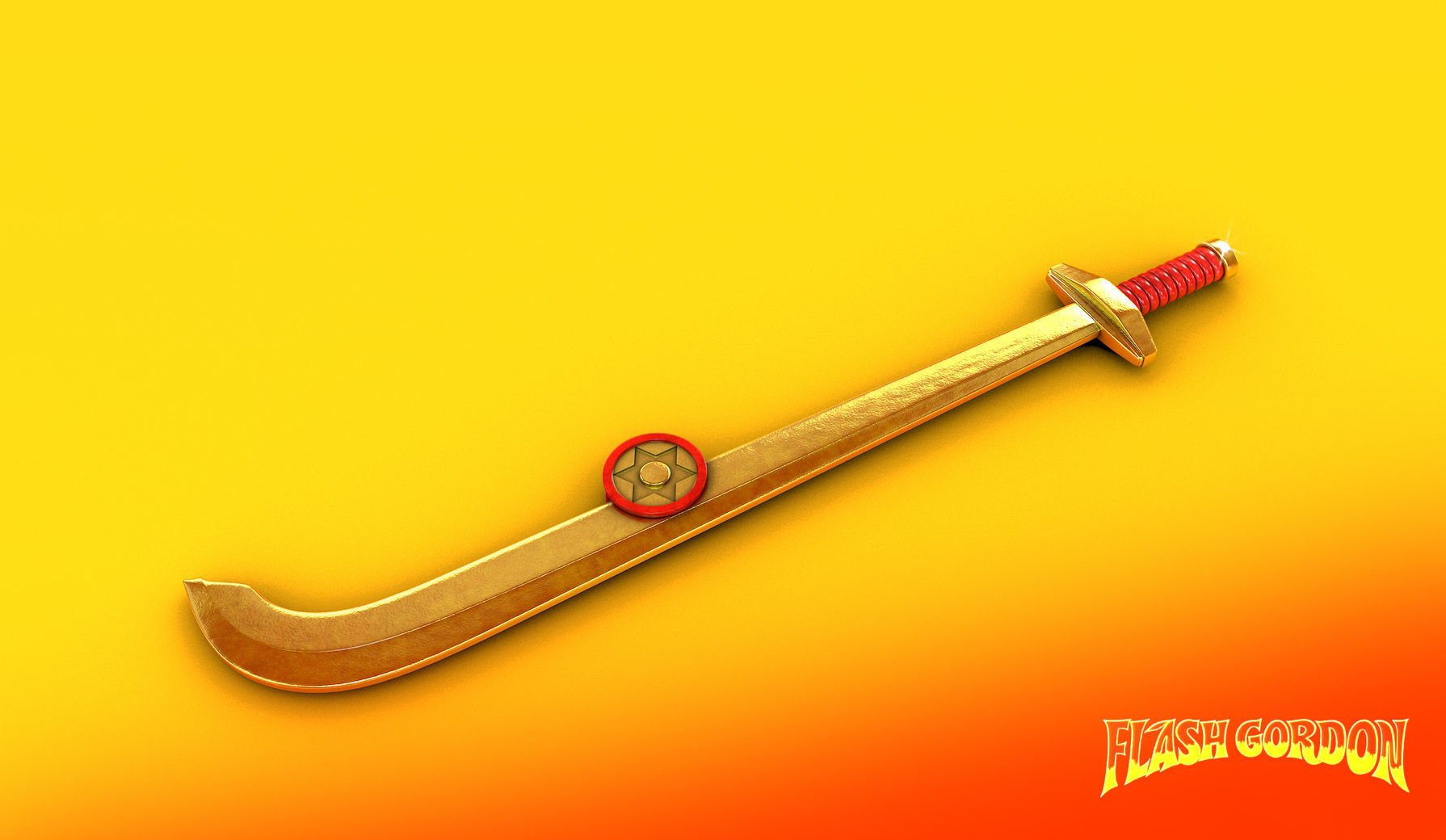 Flash Gordon 1981 Movie Sword 3D model | CGTrader