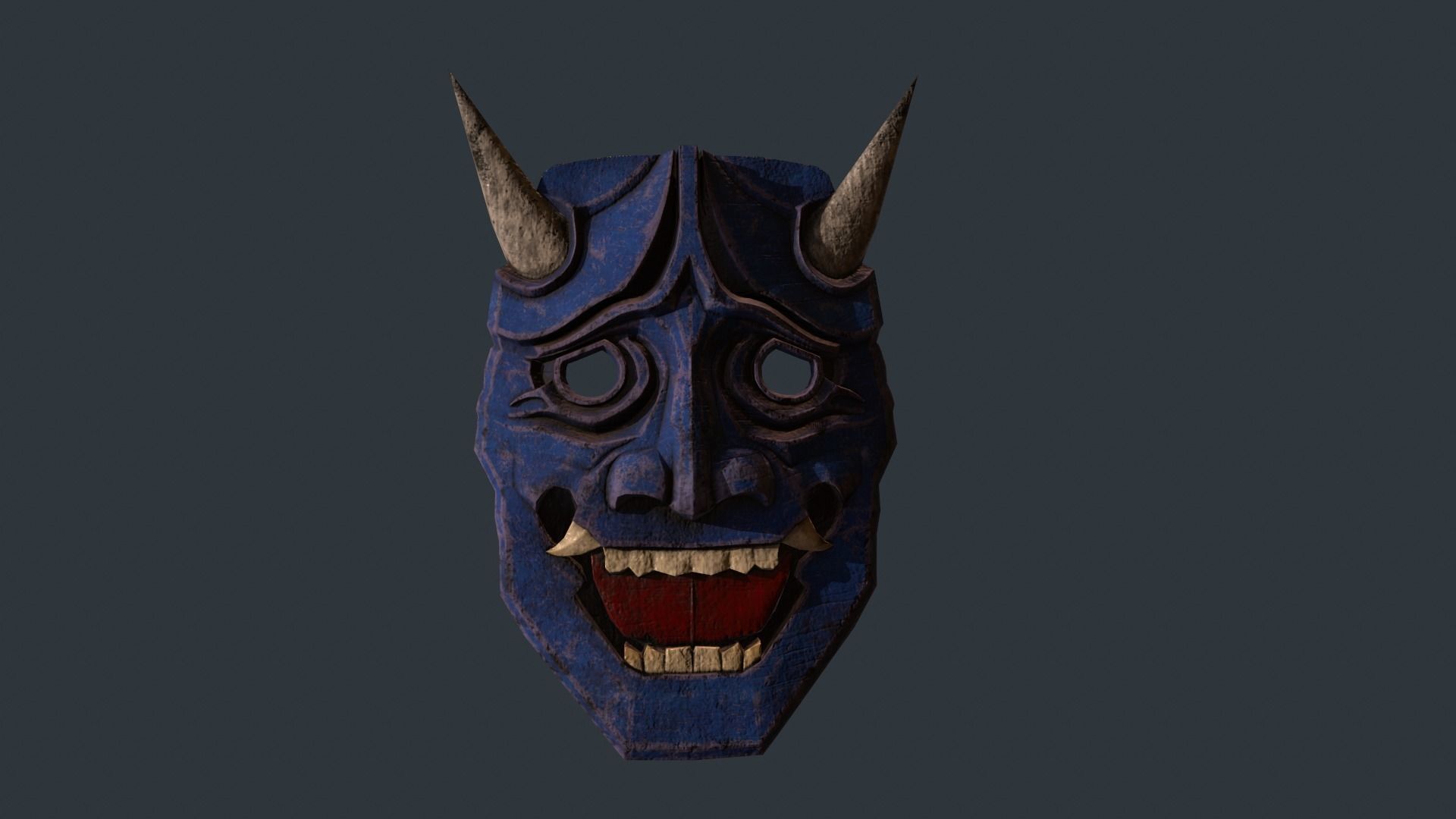 Oni mask with 5 skins 3D model | CGTrader