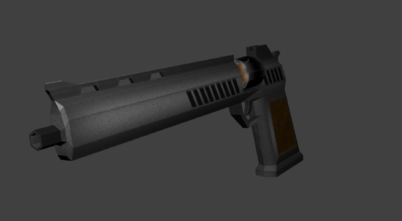 Low- poly Pistol model for game free VR / AR / low-poly 3D model | CGTrader