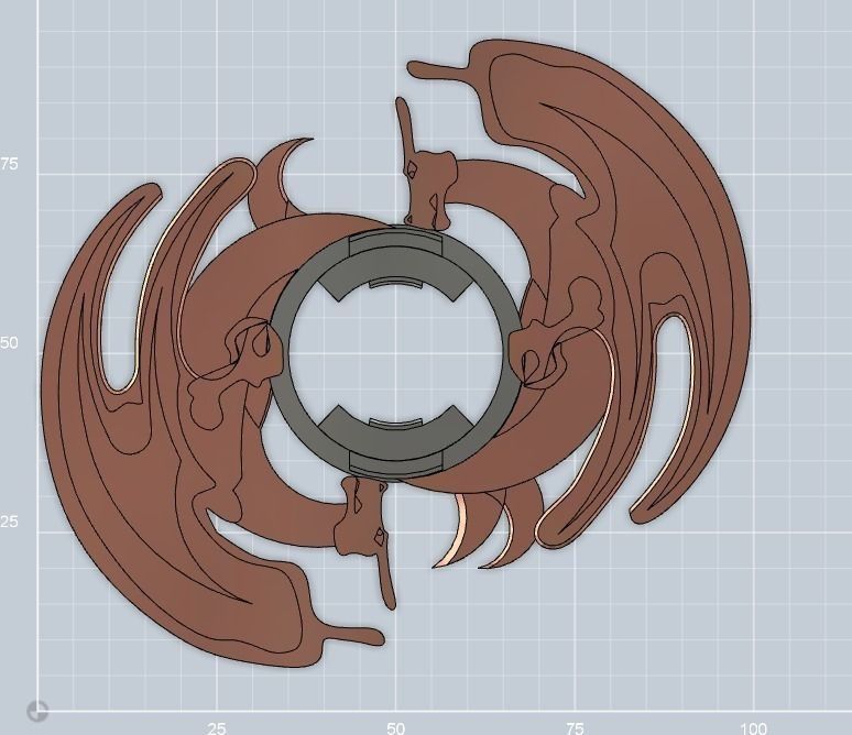 Charizard Beyblade 2x free 3D model 3D printable | CGTrader