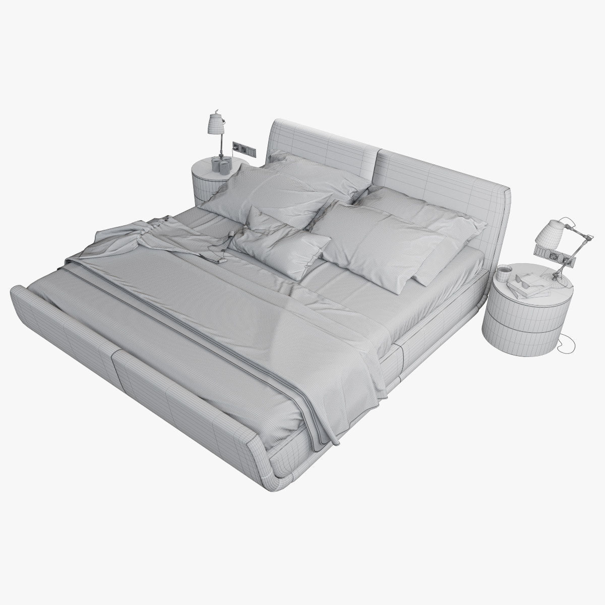 CACCARO DODO Bed 3D model | CGTrader