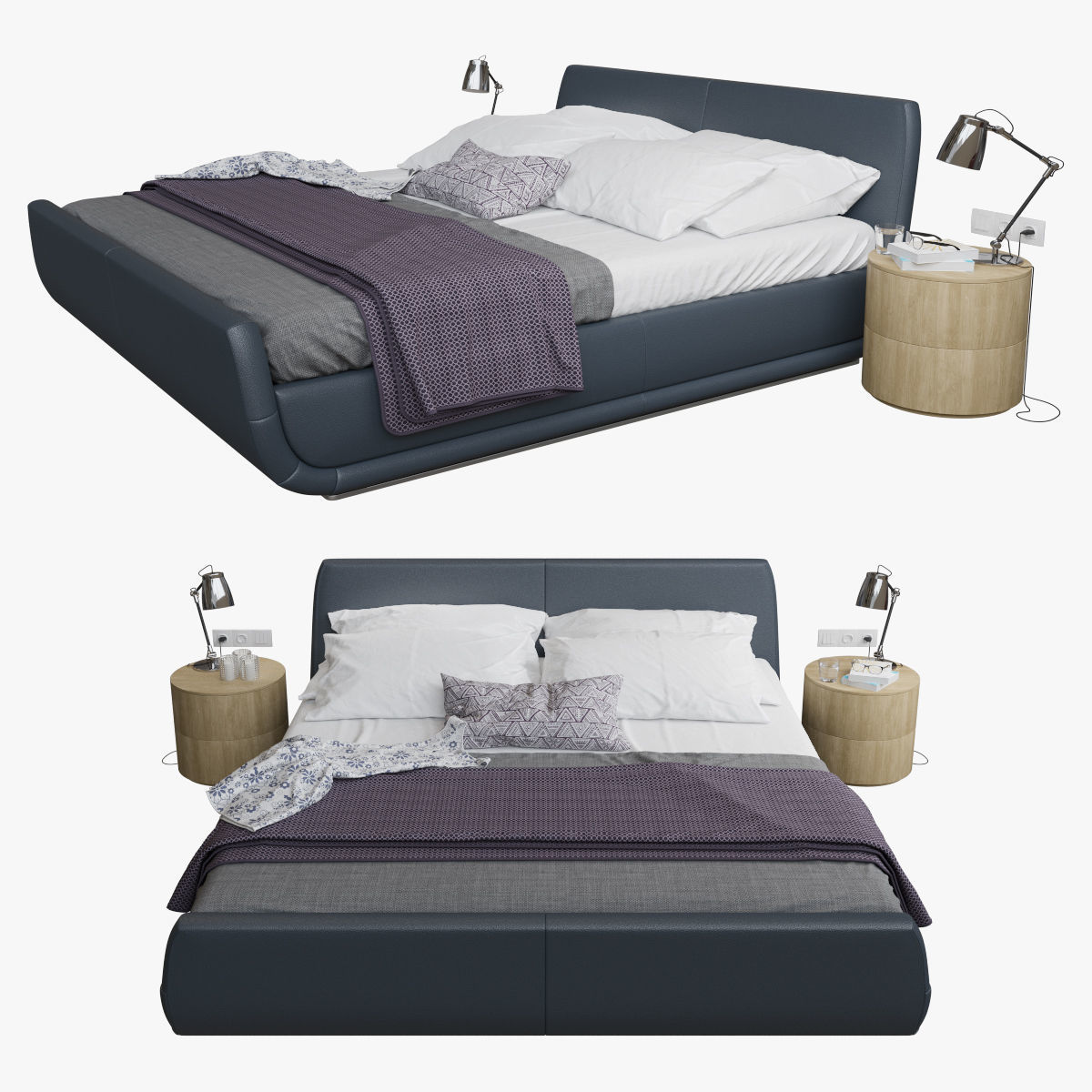 CACCARO DODO Bed 3D model | CGTrader