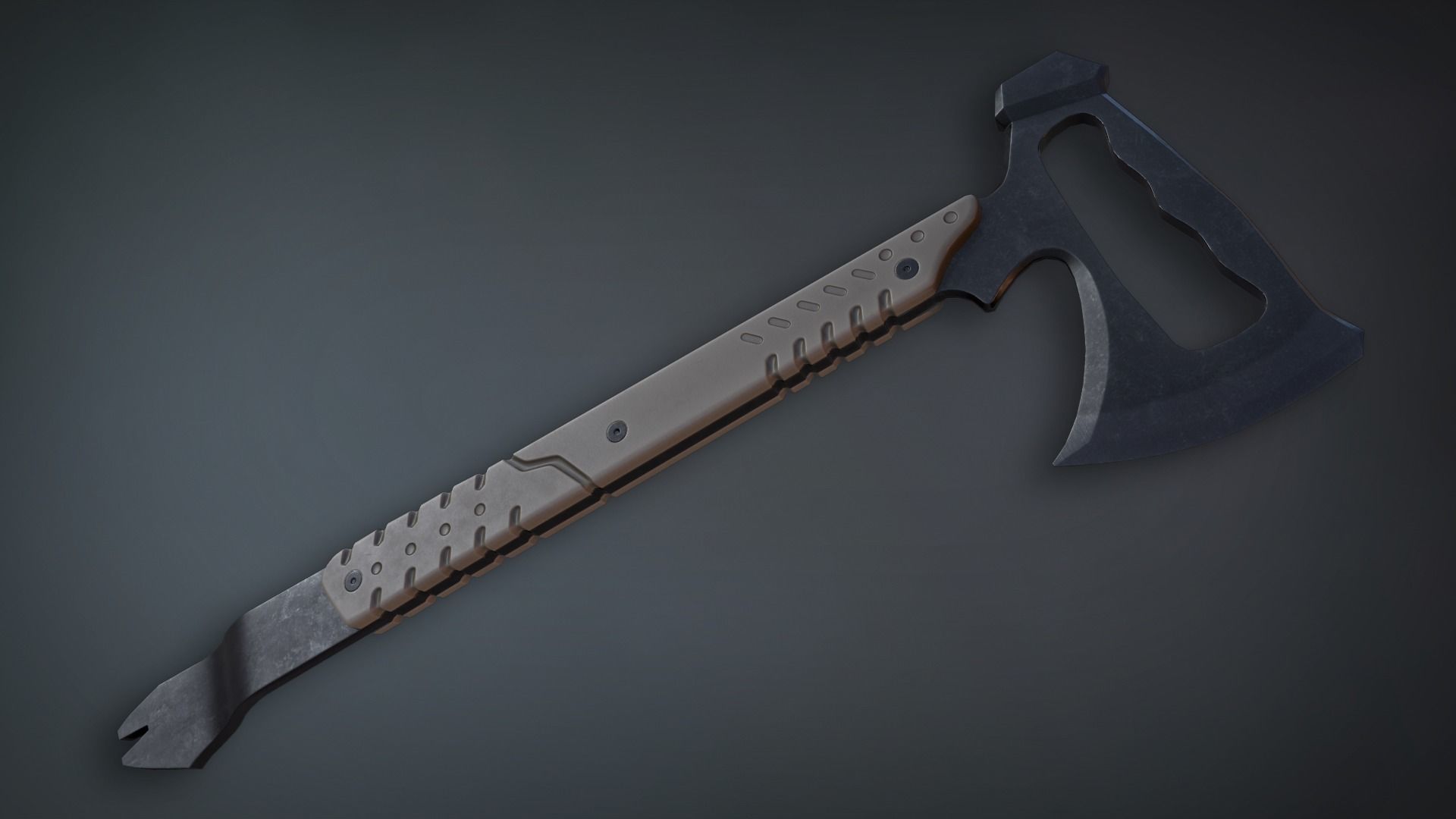 3D model Lowpoly PBR Downrange Tomahawk VR / AR / low-poly | CGTrader