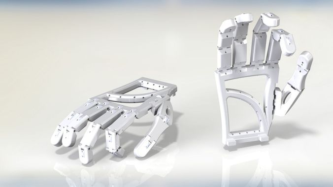 Animatronic hand 3D Model 3D printable .stl - CGTrader.com