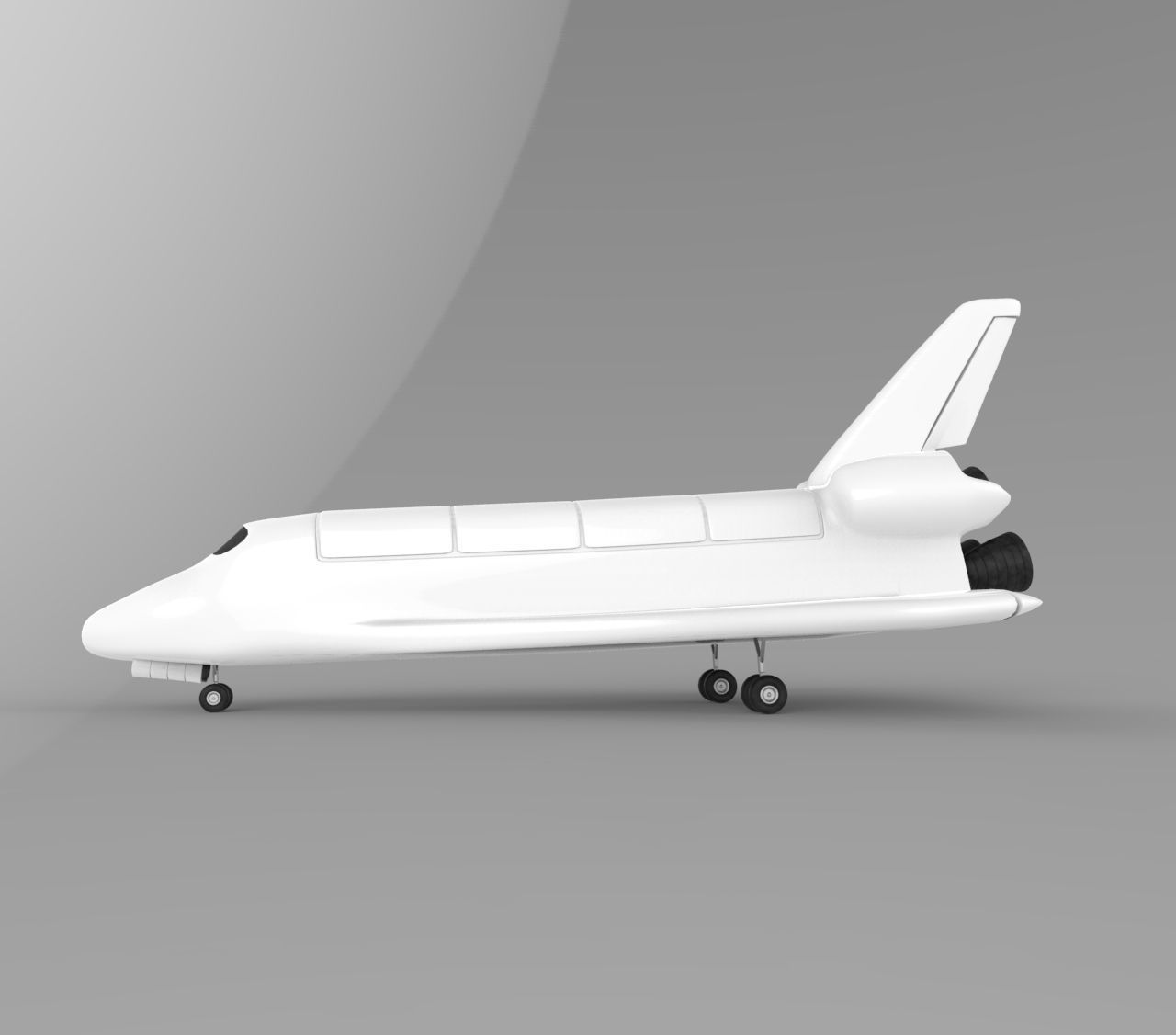3D model space shuttle VR / AR / low-poly | CGTrader