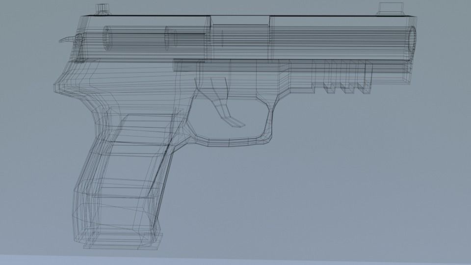 3D model 9mm Pistol VR / AR / low-poly | CGTrader