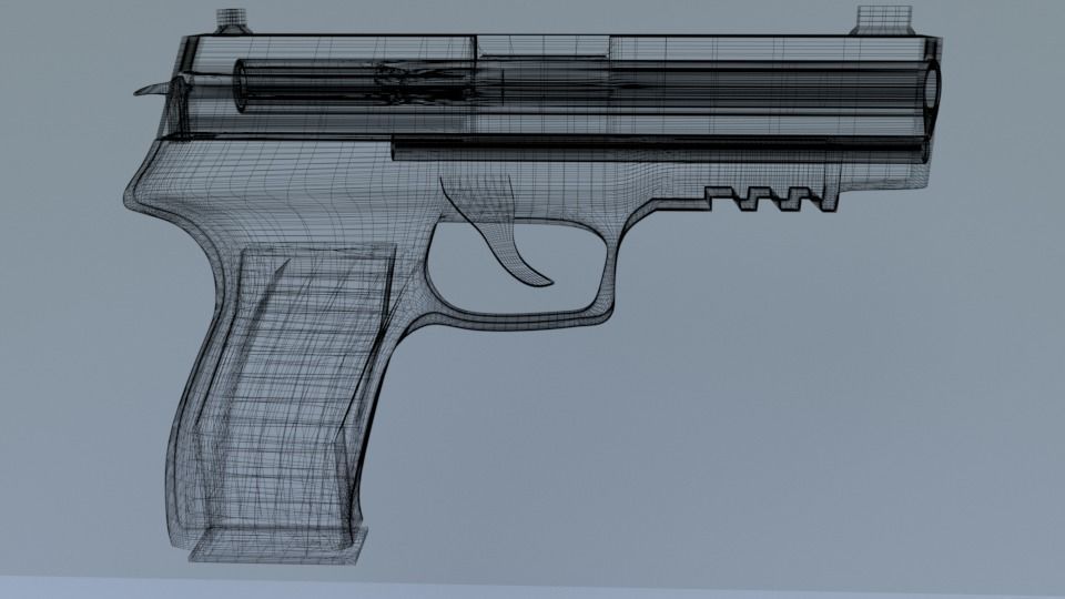 3D model 9mm Pistol VR / AR / low-poly | CGTrader