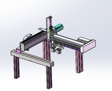 three-axis screw rod module 3D model | CGTrader