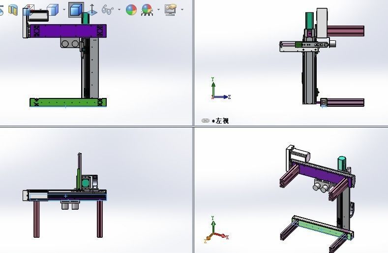 three-axis screw rod module 3D model | CGTrader