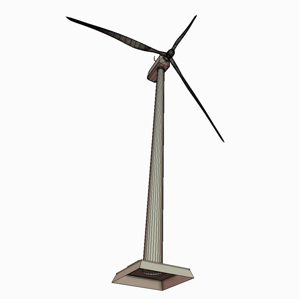 3D model Low Poly PBR Wind Turbine VR / AR / low-poly | CGTrader