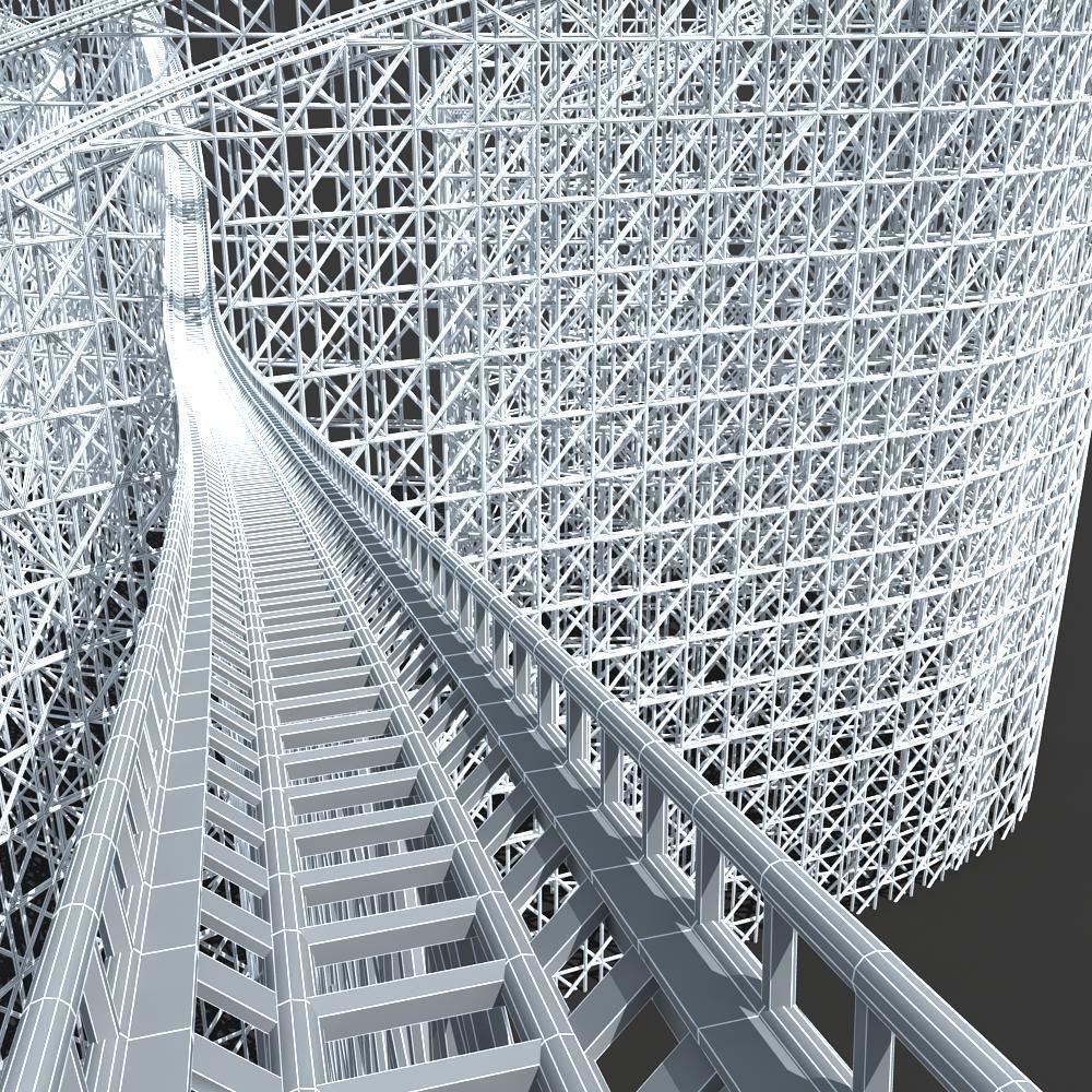 Roller Coaster 03 3D model | CGTrader