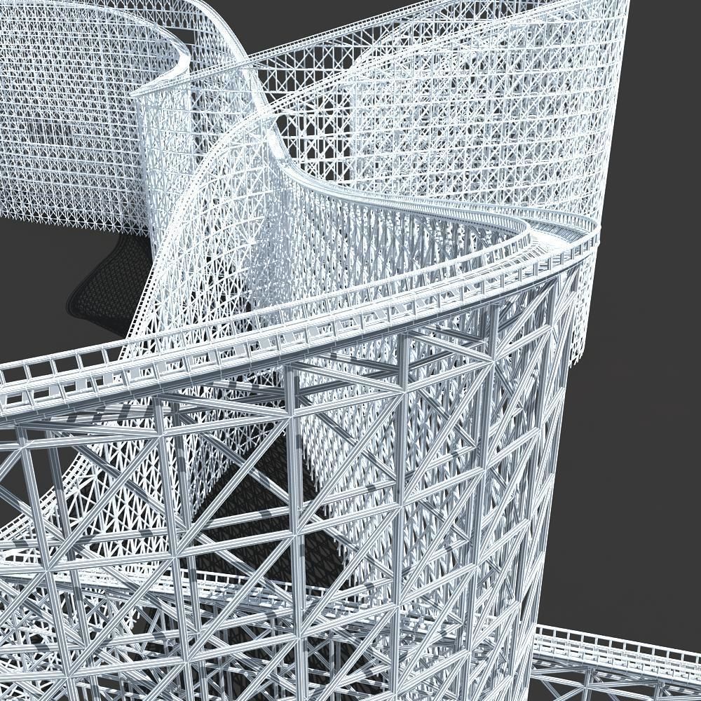 Roller Coaster 03 3D model | CGTrader