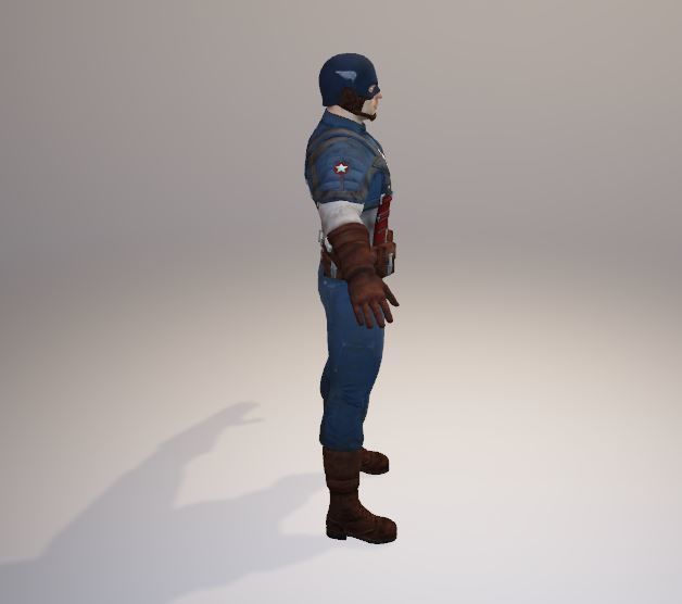 Captain America free 3D model | CGTrader