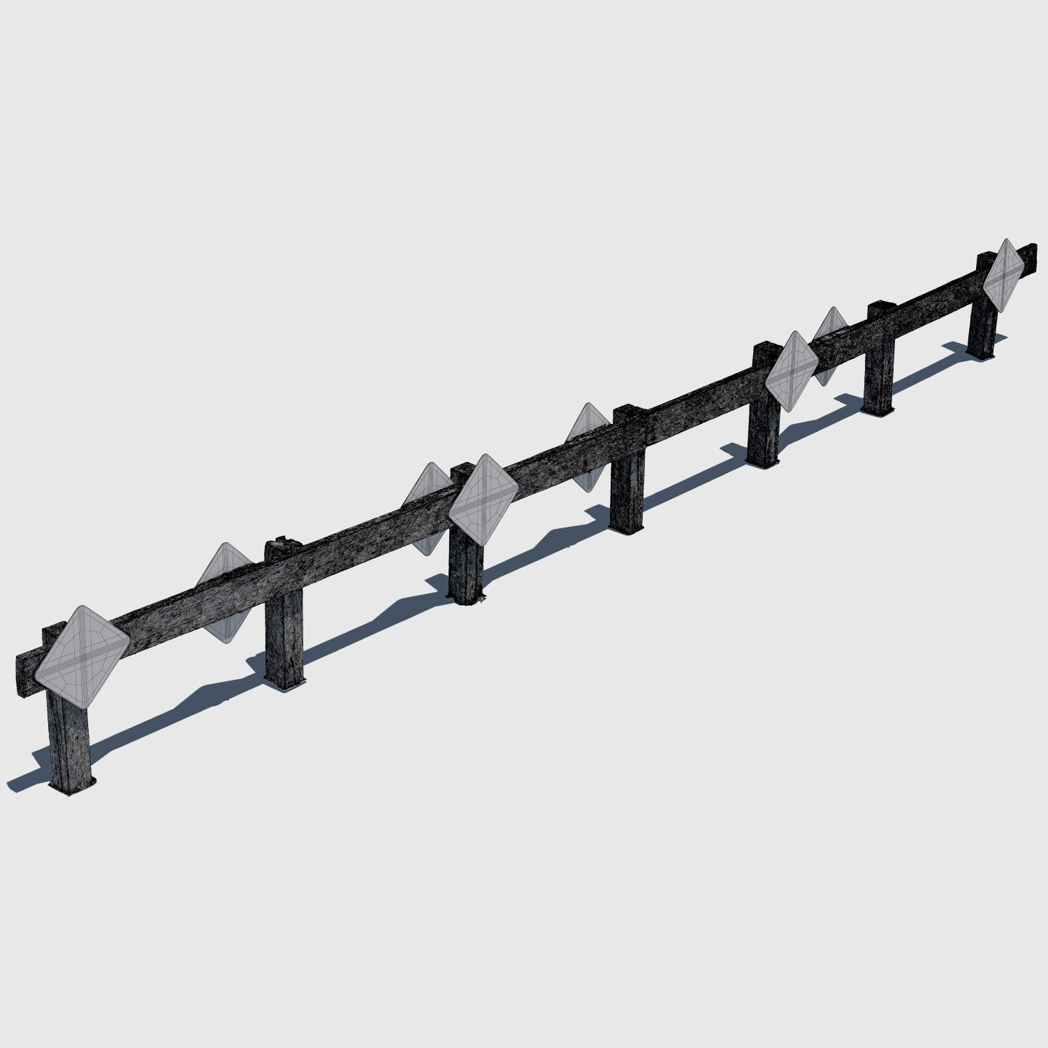End of Road Marker 3D model | CGTrader