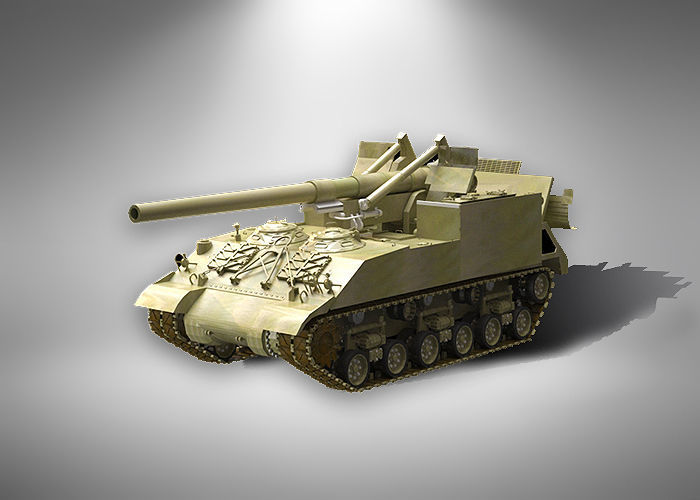 Tank 155mm GMC M40 or 8inch Howitzer Motor Carriage M43 3D model | CGTrader