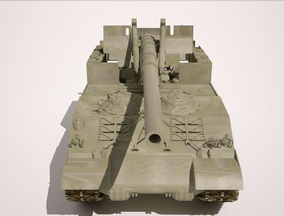 Tank 155mm GMC M40 or 8inch Howitzer Motor Carriage M43 3D model | CGTrader