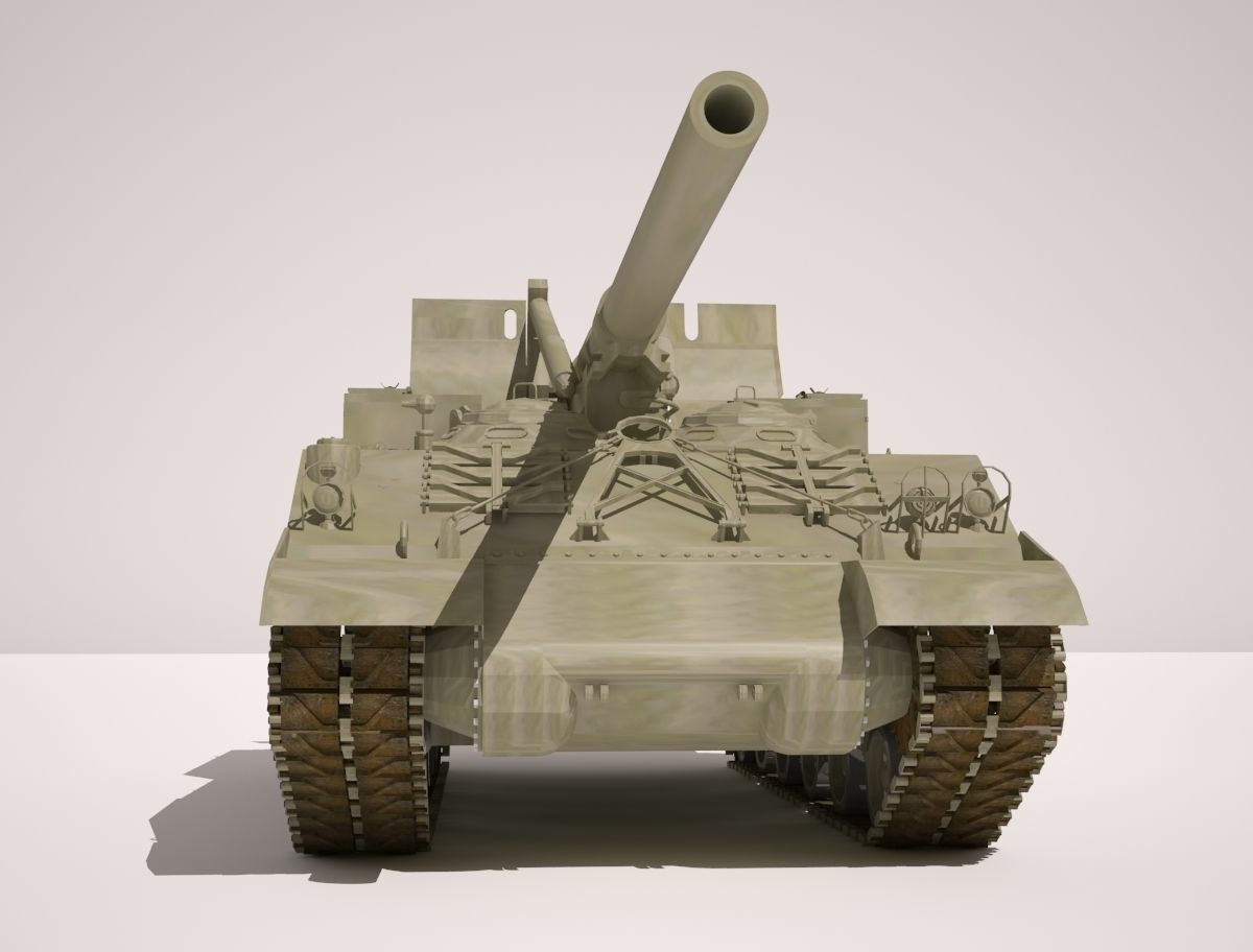 Tank 155mm GMC M40 or 8inch Howitzer Motor Carriage M43 3D model | CGTrader