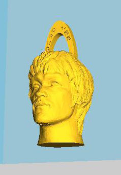 Bruce Lee keychain 3D model 3D printable | CGTrader