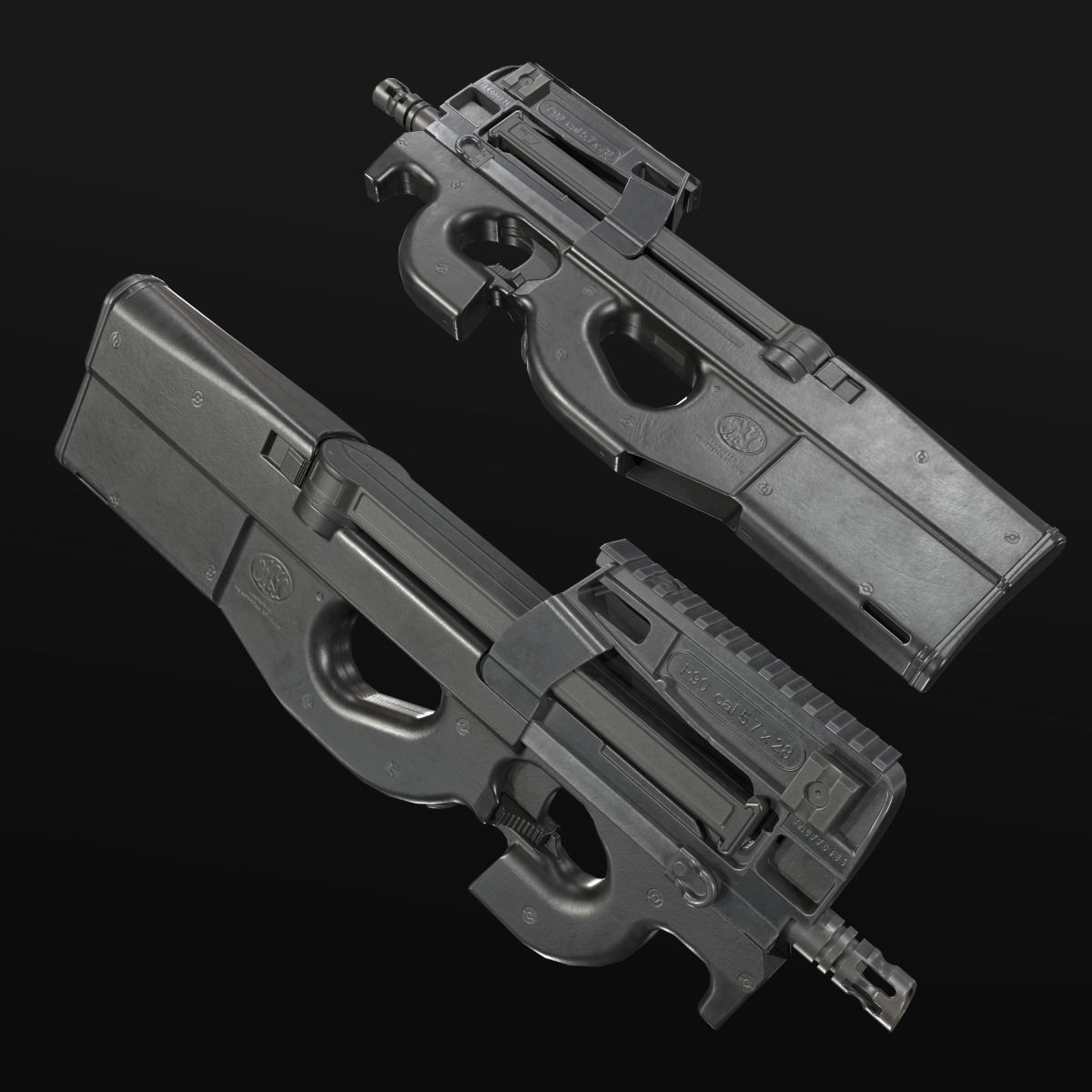3D model FN P90 PDW VR / AR / low-poly | CGTrader