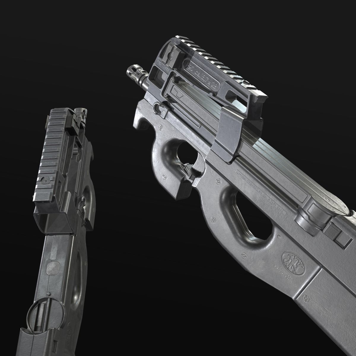 3D model FN P90 PDW VR / AR / low-poly | CGTrader