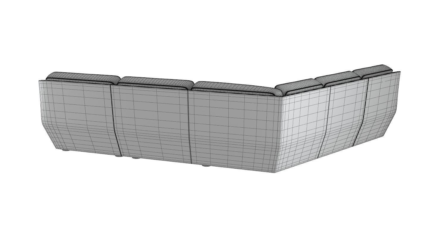 Bernhardt Design Cinema Sofa 3D model | CGTrader