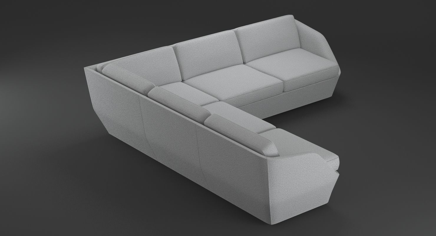 Bernhardt Design Cinema Sofa 3D model | CGTrader
