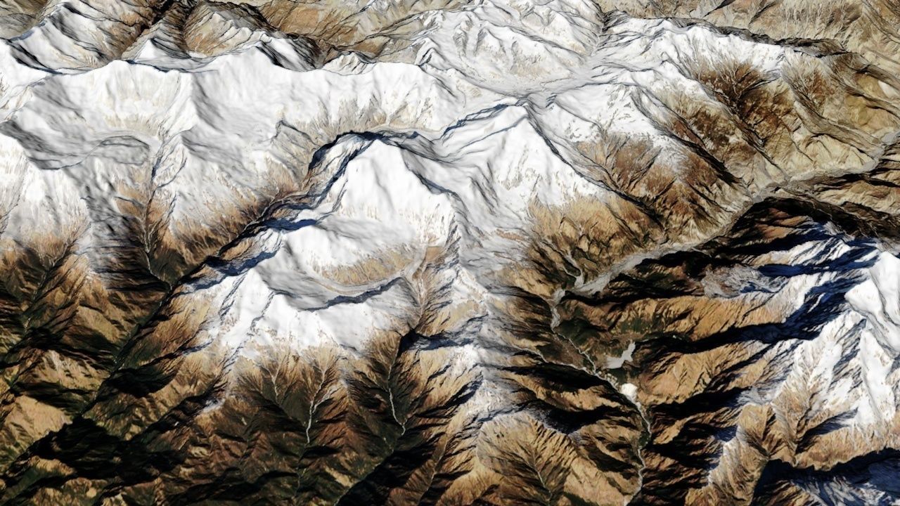 Himalaya Mountains Mount Everest Area 3D model | CGTrader