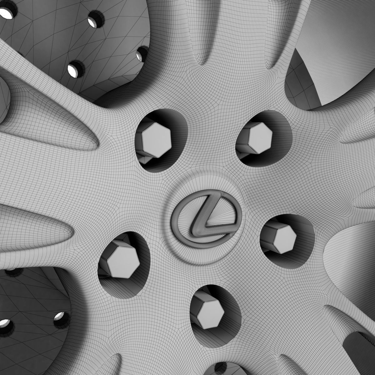 Lexus RX 450h Wheel 3D model | CGTrader