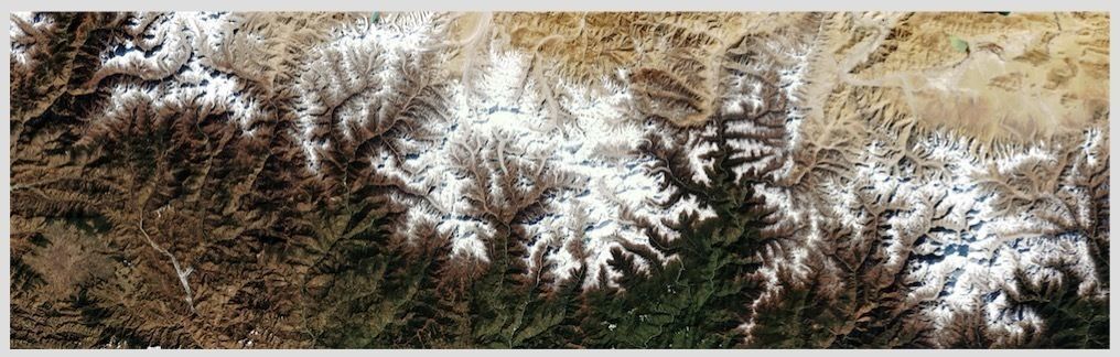 Himalaya Mountains Greater Mount Everest Area Texture Only 3D model ...