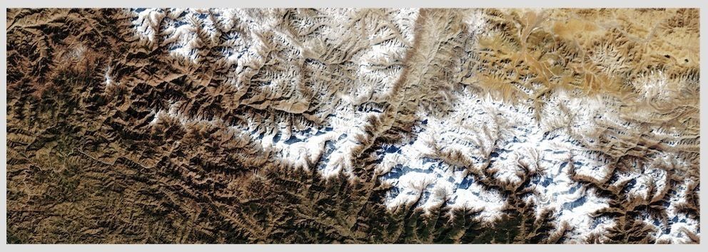 Himalaya Mountains Greater Mount Everest Area Texture Only 3D model ...